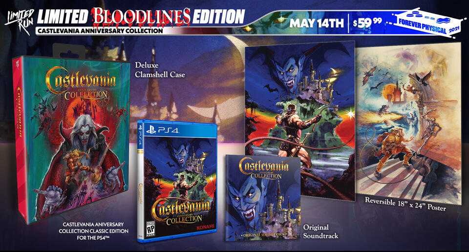 Trois édition collector Limited Run Games pour Castlevania Anniversary ...